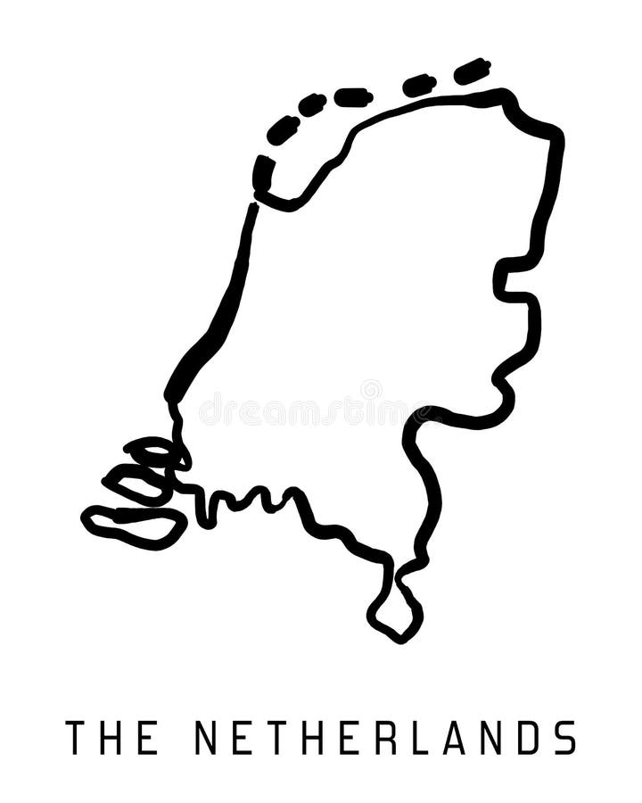 Netherlands map stock vector. Illustration of simple - 79424510