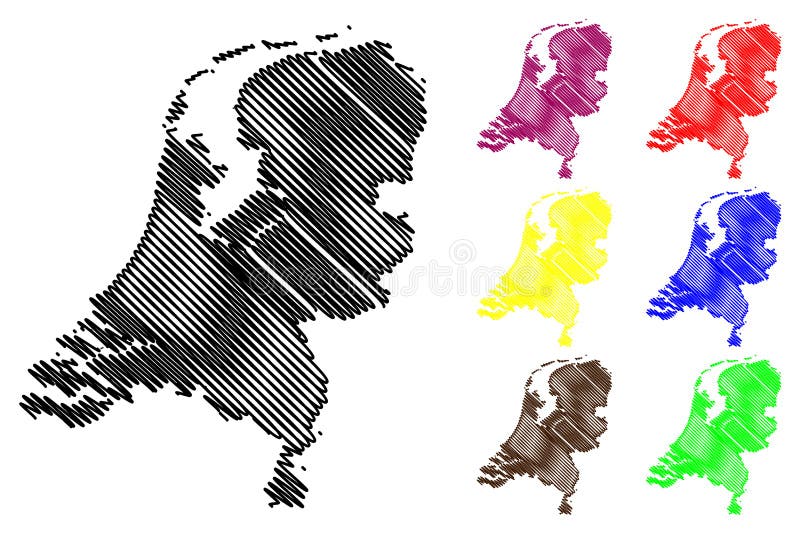 Netherlands map vector stock vector. Illustration of icon - 100045445