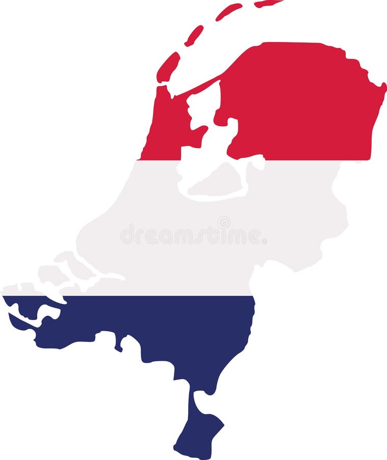 Netherlands map vector stock vector. Illustration of isolated - 107181786