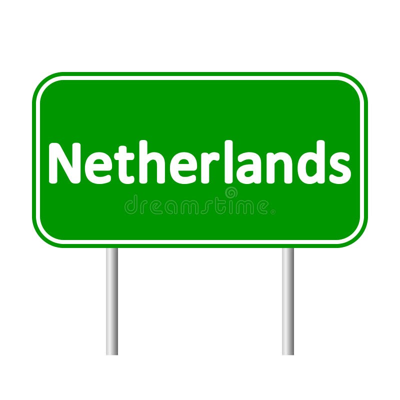 Netherlands road sign. stock illustration. Illustration of information ...
