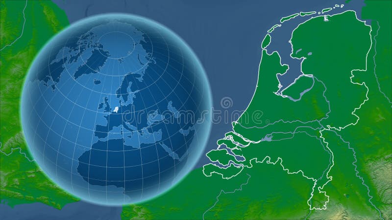 Netherlands Border Map Intro Animation Stock Video - Video of europe ...