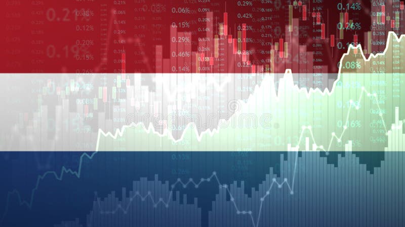 Netherlands Stock Market Growth and Financial Data Visualization Stock ...