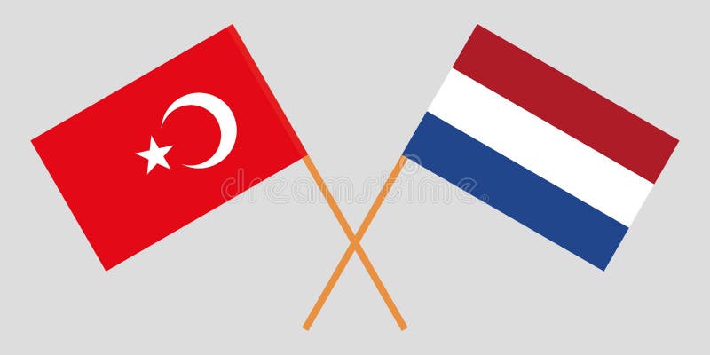 Netherlands and Turkey. the Netherlandish and Turkish Flags. Official ...