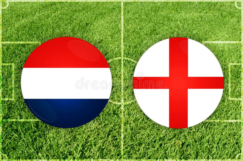 Netherlands Vs England Football Match Stock Image - Image of team ...