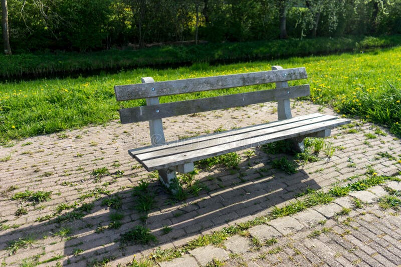 Netherlands,Wetlands,Maarken,bench on the Wetlands Stock Image - Image ...