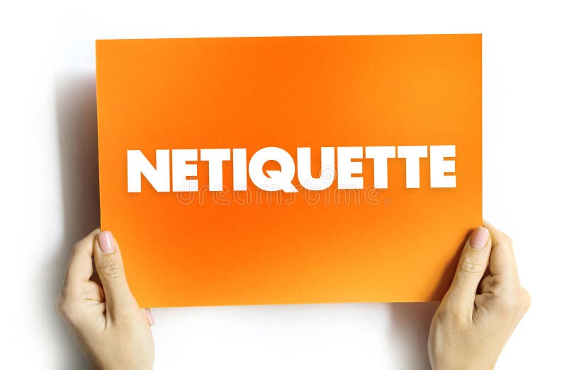 Netiquette is a Set of Rules that Encourages Appropriate and Courteous ...