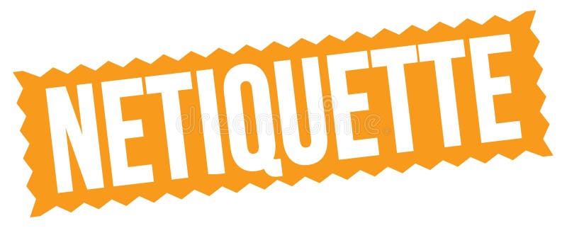 NETIQUETTE Text Written on Red Rectangle Stamp Stock Photo - Image of ...