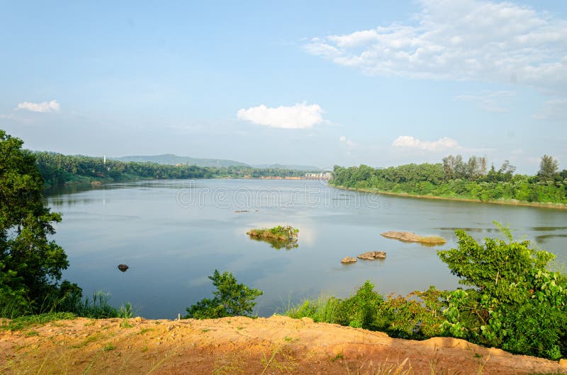 Netravati River at Thumbe in Mangalore, India Stock Image - Image of ...