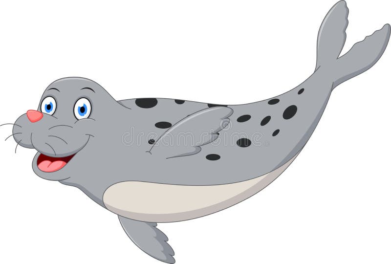 Robbenkarikatur vektor abbildung. Illustration von nord - 23691689