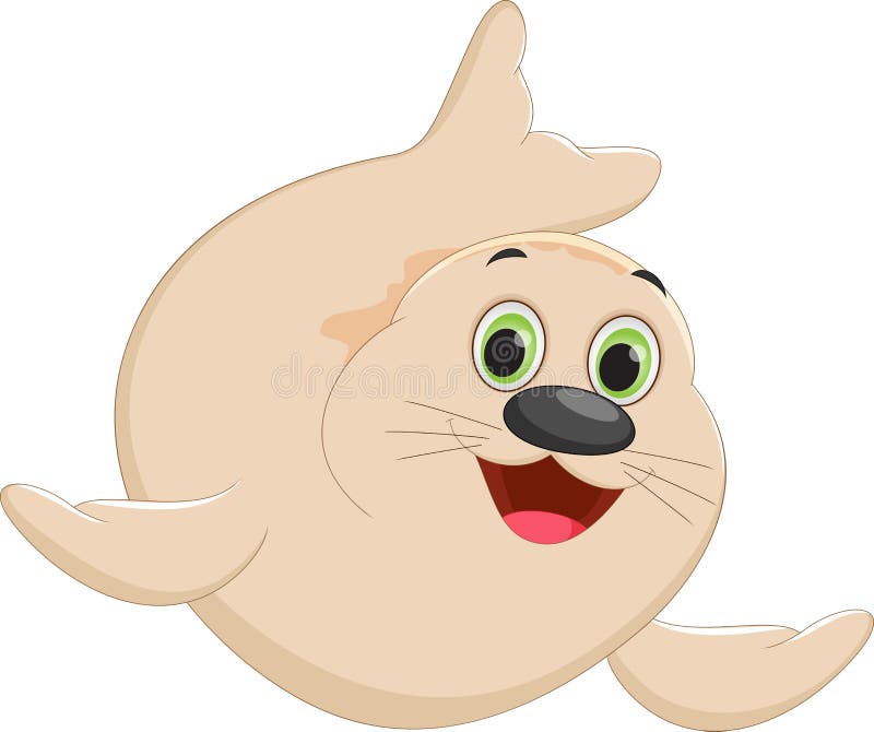 Robbenkarikatur Stock Illustrationen, Vektoren, & Kliparts - 68 Stock ...