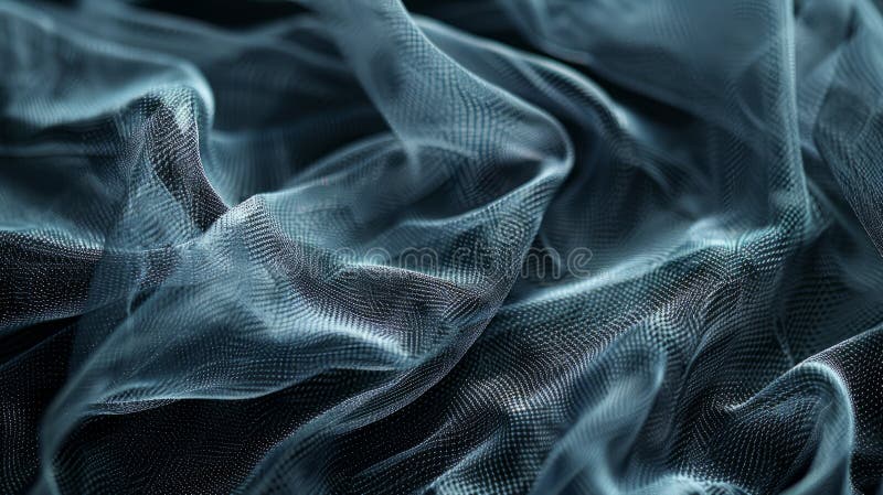Netted Fabric Textures in Soft Blue and Black Colors at Dusk Stock ...