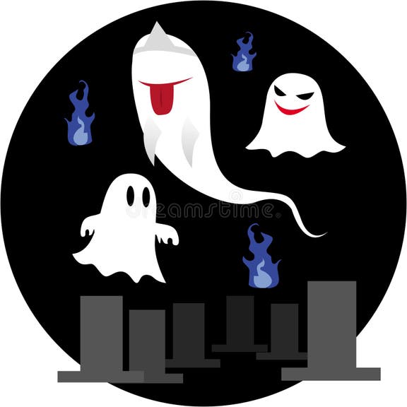 Netter Geist vektor abbildung. Illustration von kobold - 8542013