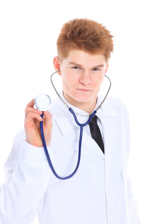 Netter junger Doktor stockbild. Bild von lebensstil, stattlich - 30936417