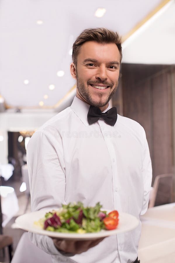 Netter Kellner. stockfoto. Bild von besetzung, leute - 36092162