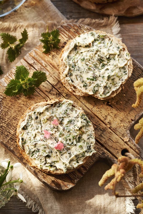 Nettle Butter Slices Bun Spring Stock Photos - Free & Royalty-Free ...