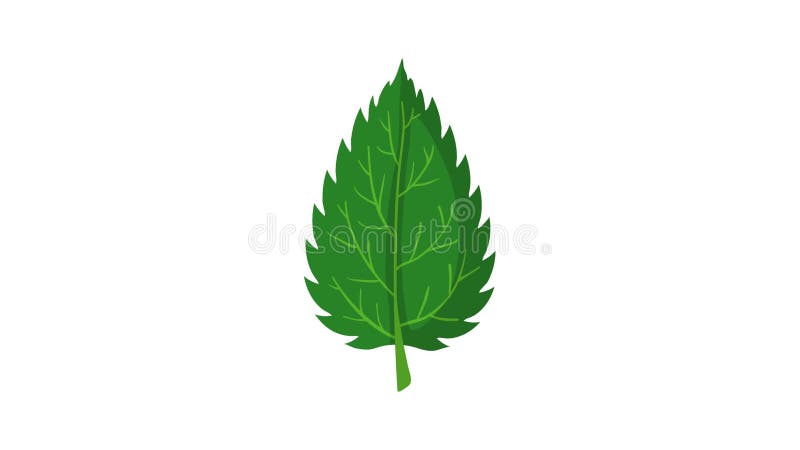 Nettle leaf icon animation stock footage. Video of element - 239562226