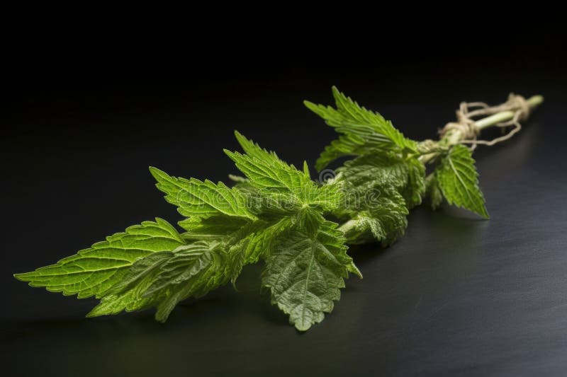 Nettle Plant Stem with Fibers Partially Extracted Stock Illustration ...