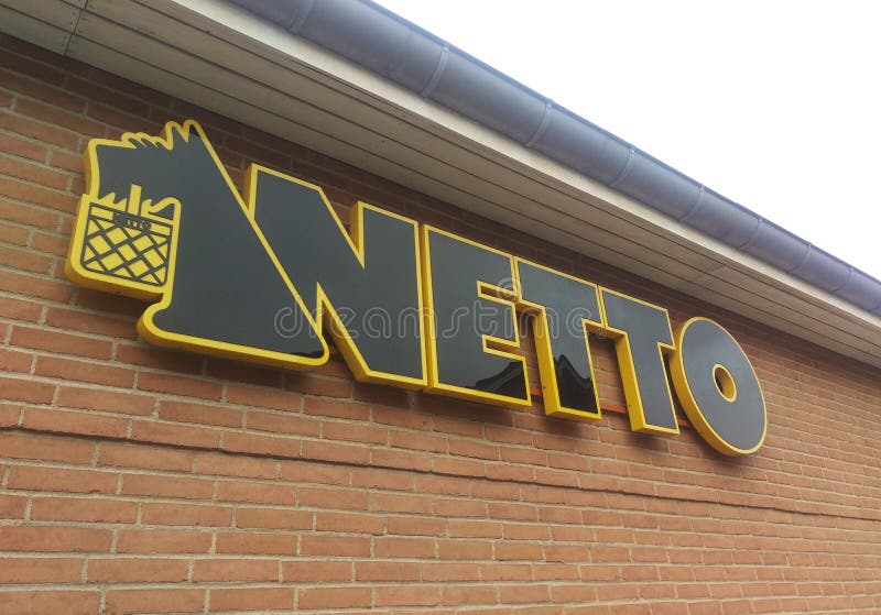 Netto sign / logo editorial image. Image of grocery, danish - 92610680