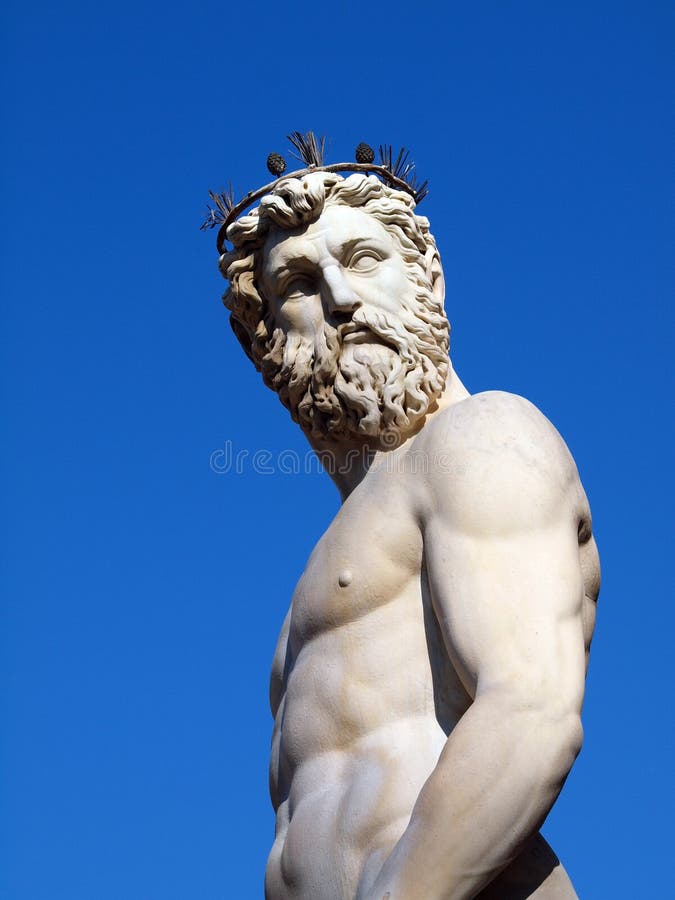 Netuno - Estátua Grega Do Deus Imagem de Stock - Imagem de muscular ...