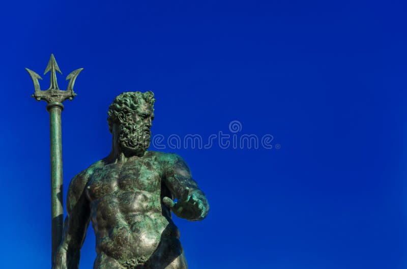 Netuno, deus do mar imagem de stock. Imagem de cara - 107841885