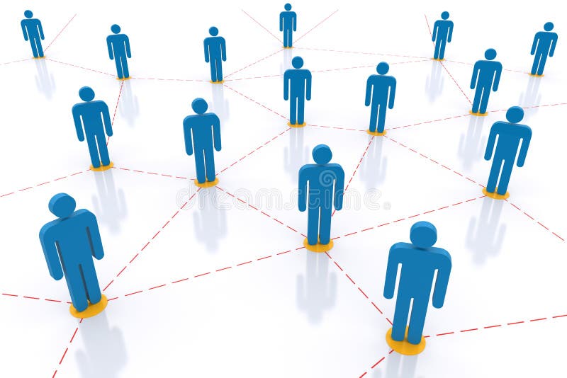 Het 3d mensen verbinden stock illustratie. Illustration of netwerk ...