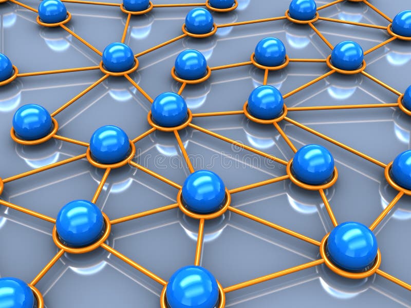 Netwerkschema stock illustratie. Illustration of grafiek - 31110800