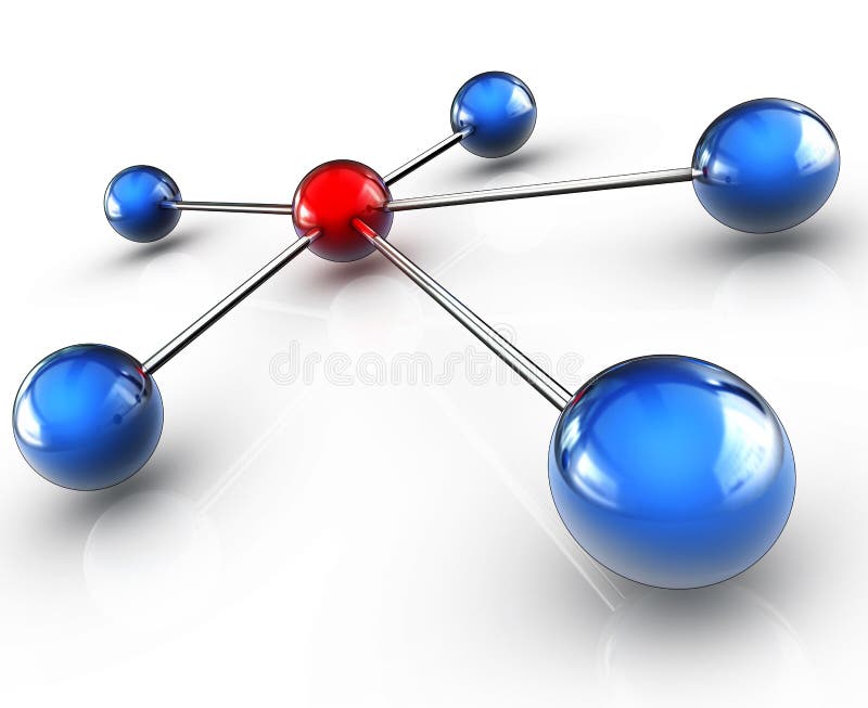 Netwerkschema stock illustratie. Illustration of grafiek - 31110800