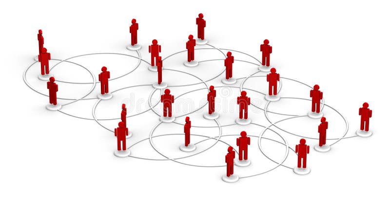 Netwerk van Mensen stock illustratie. Illustration of verbeelding ...