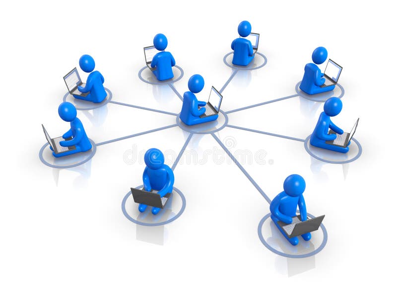 Computer Network stock photo. Image of abstract, cooperation - 11640158