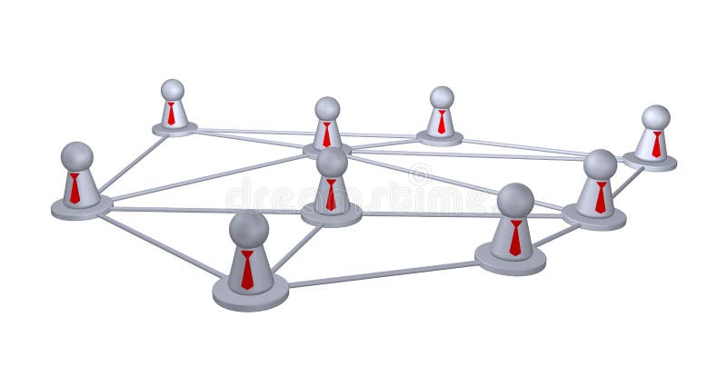 Networking stock illustration. Illustration of crew, connected - 24519558