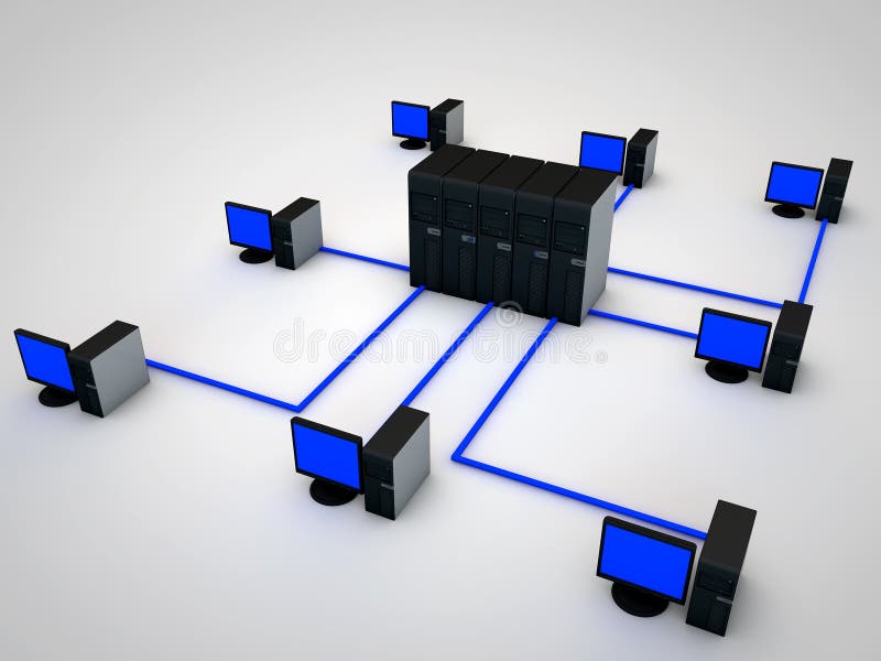 Computer Networking stock illustration. Illustration of concept - 35373836
