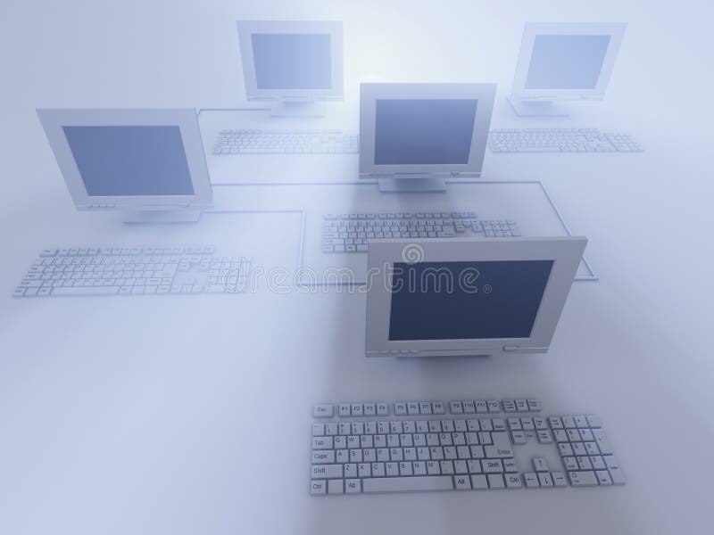 Network computer server stock illustration. Illustration of work - 11656752