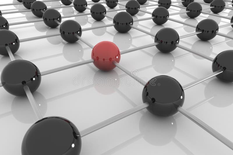 Network 3D stock illustration. Illustration of community - 16420692