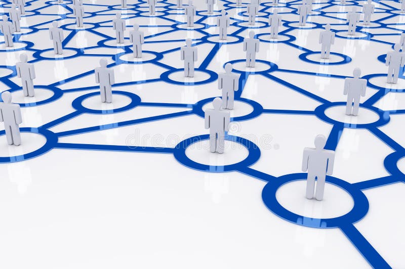People Network stock illustration. Illustration of blue - 6351573