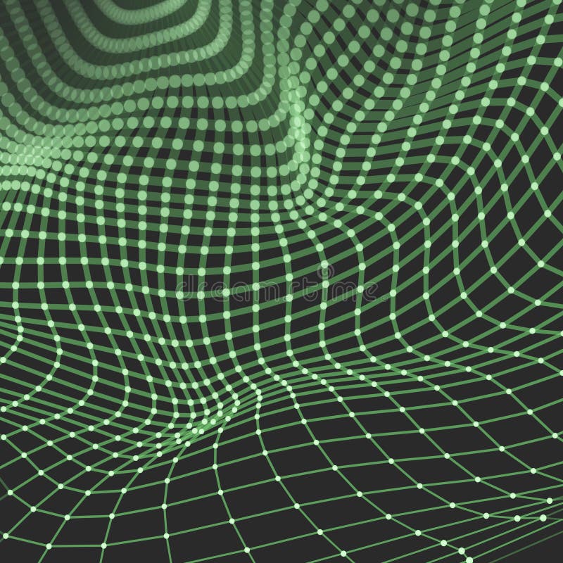 Network Abstract Background. 3d Technology Vector Illustration Stock ...