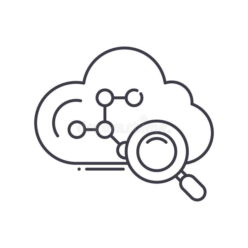 Network Analysis Vector Line Icons Set. Network, Analysis, Topology ...