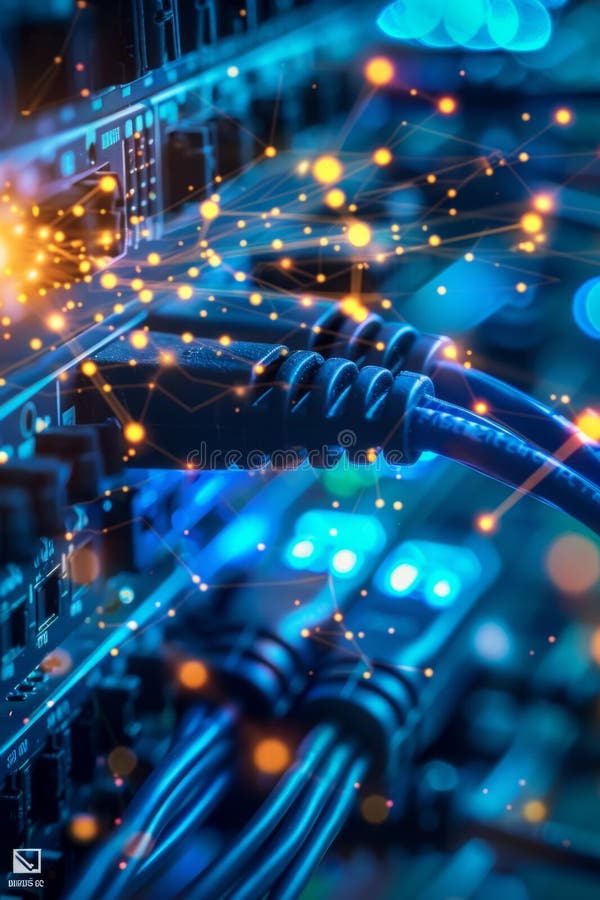 Network Attached Storage Device Nas Drive Showing Data Transferring ...