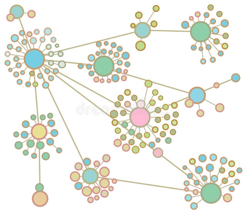 Network stock illustration. Illustration of edges, attachment - 49942591