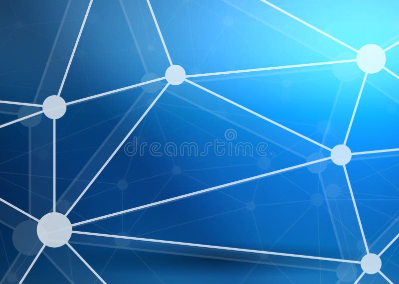 Network Background Abstract Polygon Triangle and Stock Illustration ...
