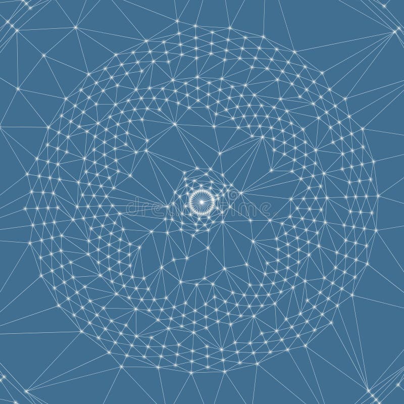 Network Background. 3d Technology Vector Stock Vector - Illustration of ...