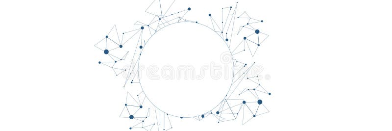 Network Background on the White Stock Vector - Illustration of triangle ...