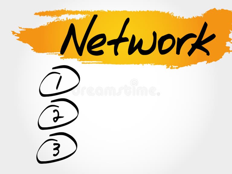 NETWORK blank list stock illustration. Illustration of internet - 201767957