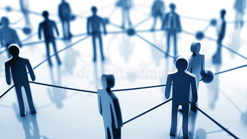 Network Blueprint: Mapping Connections for Success Stock Illustration ...