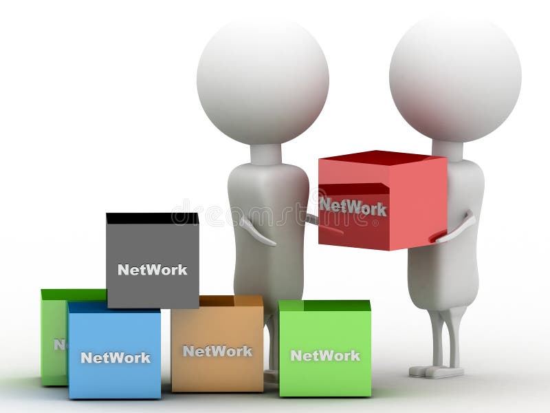 Building a Network stock illustration. Illustration of white - 19759561