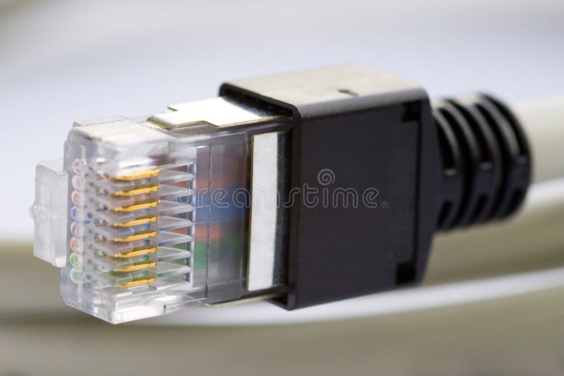 Network cable stock image. Image of computing, connector - 1383157