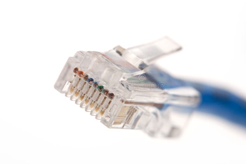 Computer Network Cable (RJ45) Stock Image - Image of cutout, item: 27162851