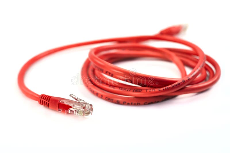 Red Heart Shaped Ethernet Network Cable Stock Photo - Image of geek ...
