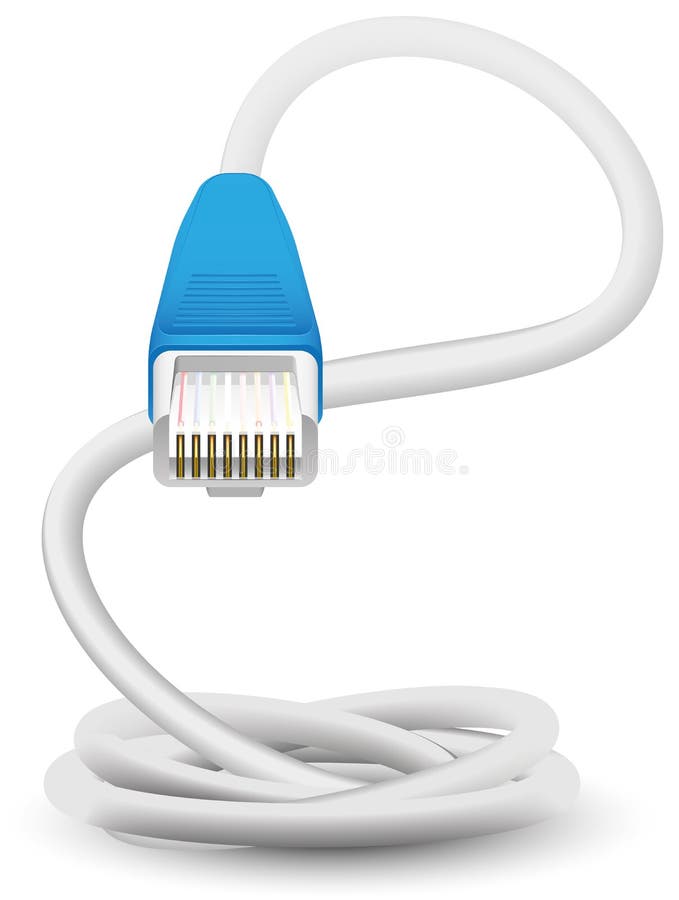 Network cable stock vector. Illustration of connector - 28744564