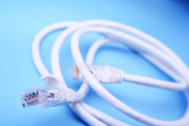 Blue Network Snake stock image. Image of connection, plug - 106385