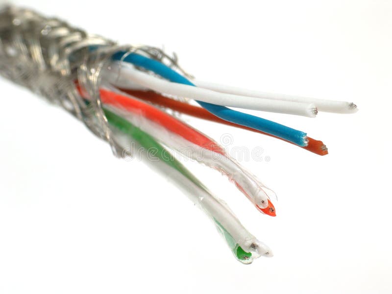 Network cable stock image. Image of electrical, insulated - 3486073